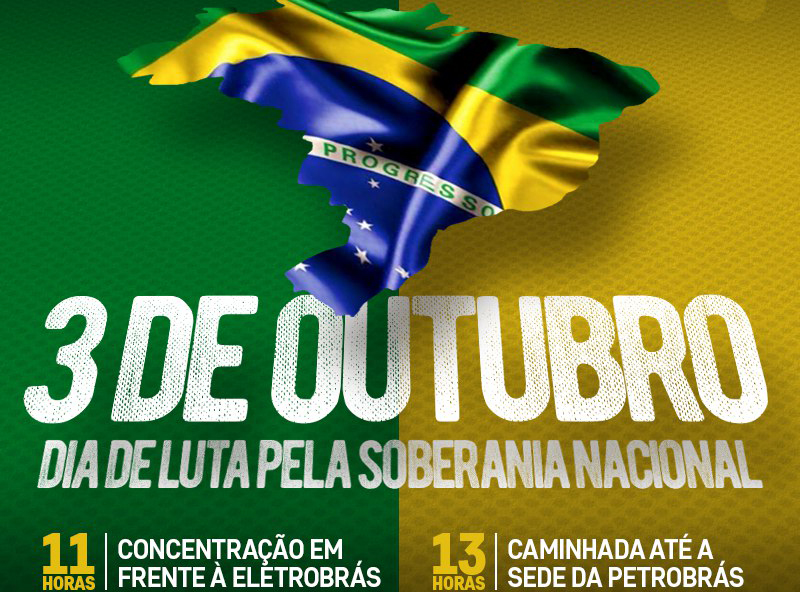 CUT sai em defesa das estatais no dia 3 e conta com você